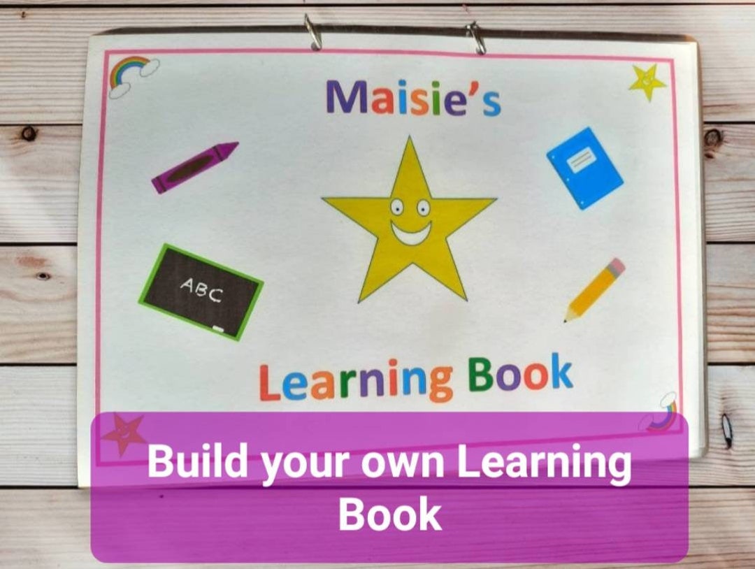 Build Your Own Learning Book, Personalised Learning Folder, Busy Book ...