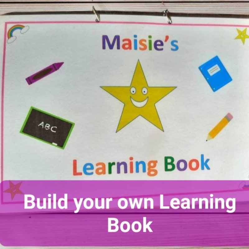 School Starter Learning Book - Etsy UK