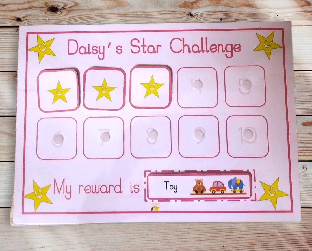 Personalised Reward Chart Star Chart Toddler School | Etsy UK