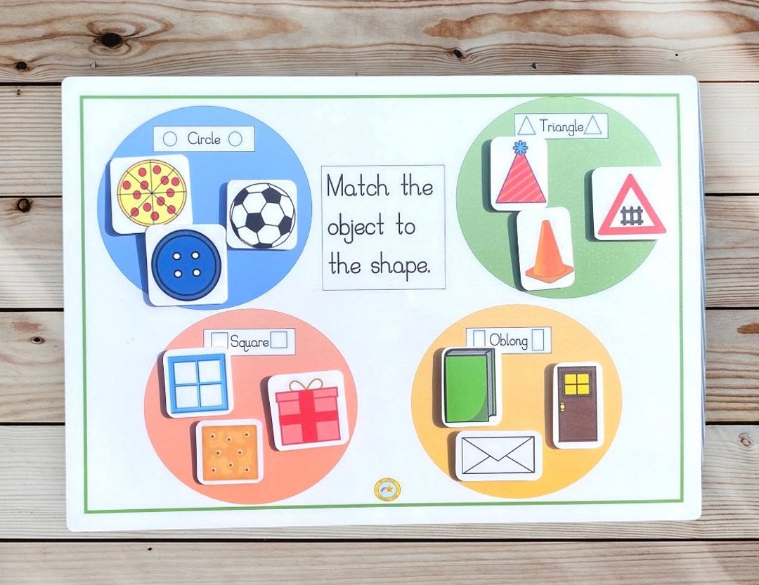 2D Shape Matching Activity Matching Shapes Shapes in - Etsy
