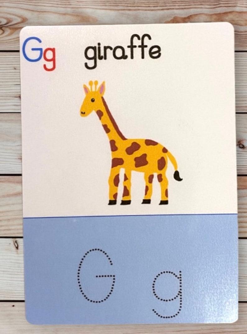Alphabet Tracing Flashcards Flash Cards Phonics Letters - Etsy UK
