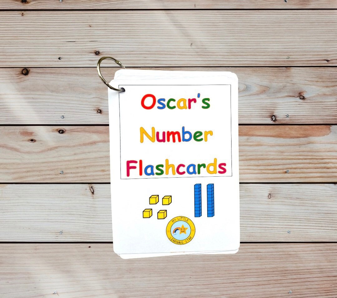Number Flash Cards 1-20, Tracing Number Flashcards, Counting, Maths ...