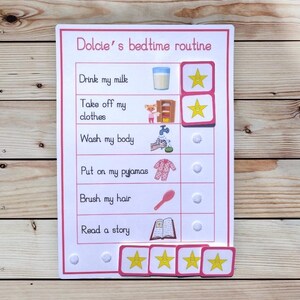 Personalised Morning Routine Chart, Bedtime Routine, Daily Routine, SEN ...