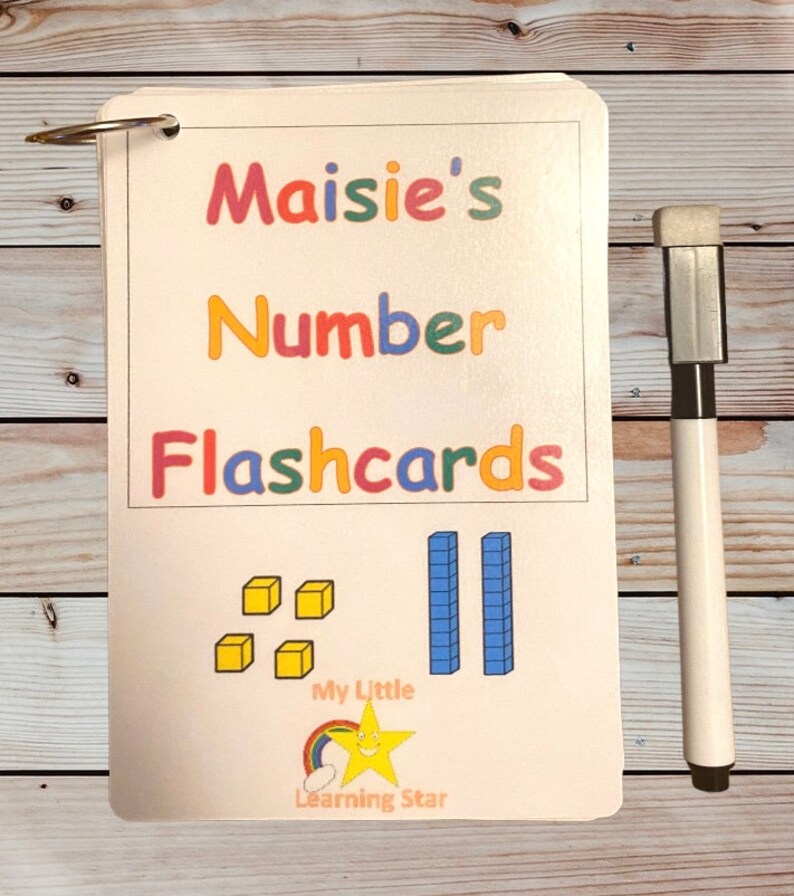 Number Flash Cards 1-20 Tracing Number Flashcards Counting - Etsy UK