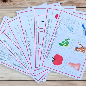Phase 2 Phonics SATPIN Activity Set, Phonics, SATPIN, Starting School ...