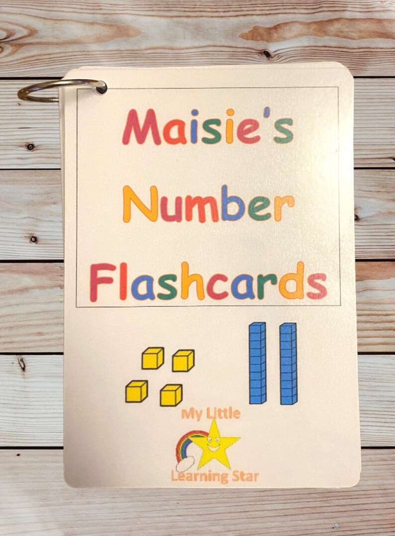 Number Flash Cards 1-20 Tracing Number Flashcards Counting - Etsy UK