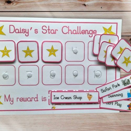 Personalised Reward Chart Star Chart Toddler School - Etsy UK