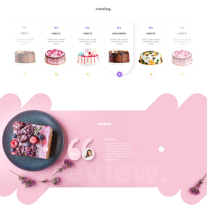 CAKE PSD TEMPLATE - Etsy