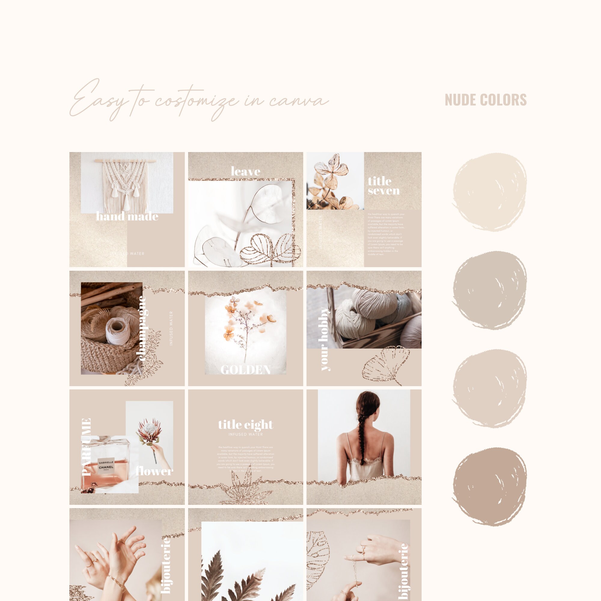 80 Instagram Templates Social Media Bundle Posts and - Etsy