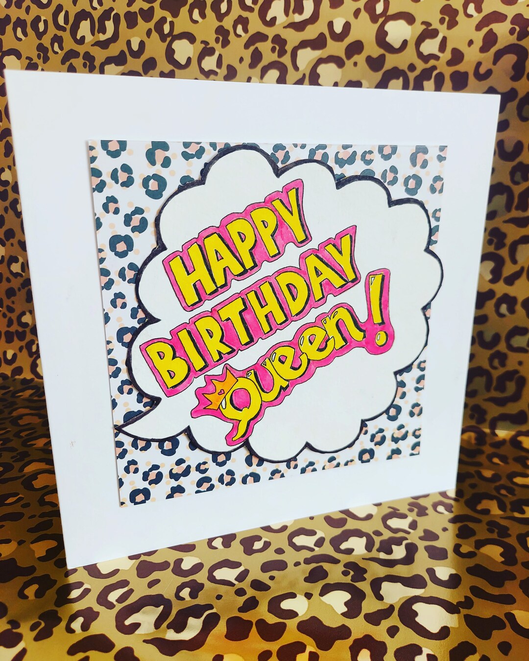 Hand Made Birthday Card for a Queen - Etsy