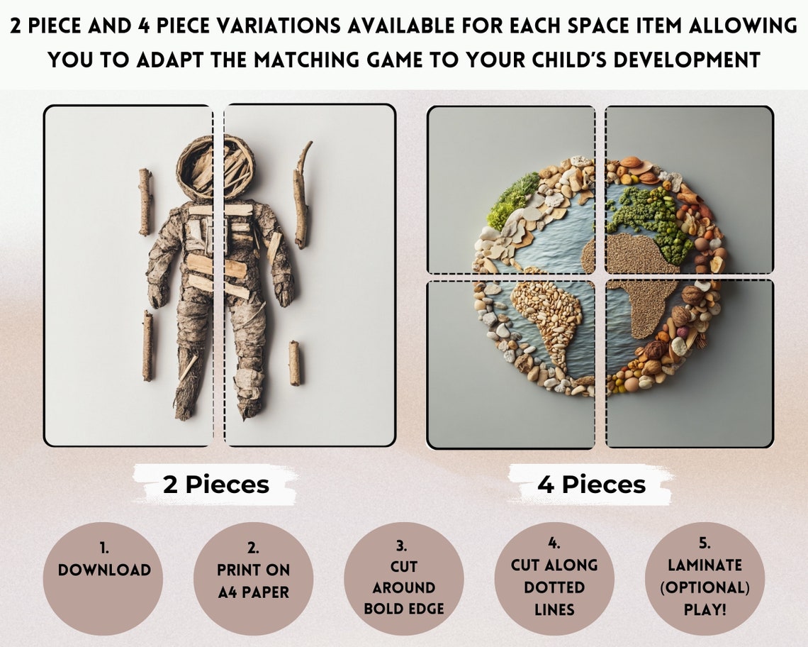 Space Matching Game, Planets Matching Activity, Symmetry Puzzle ...