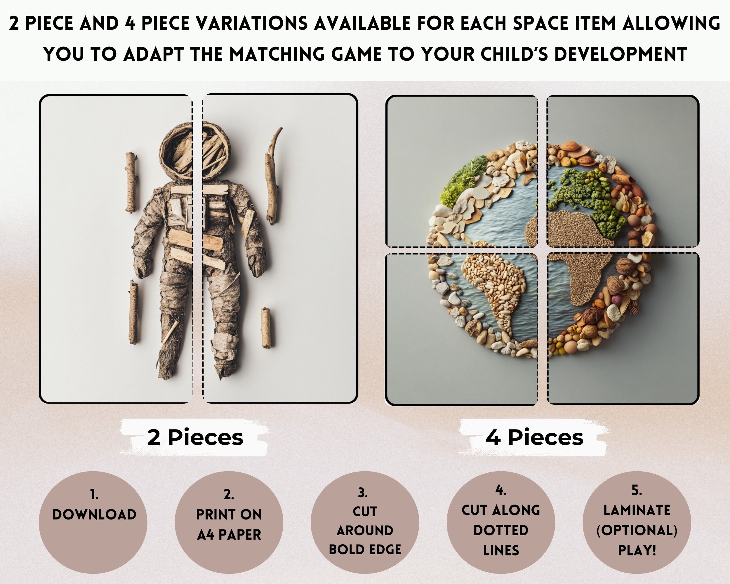 Space Matching Game, Planets Matching Activity, Symmetry Puzzle ...