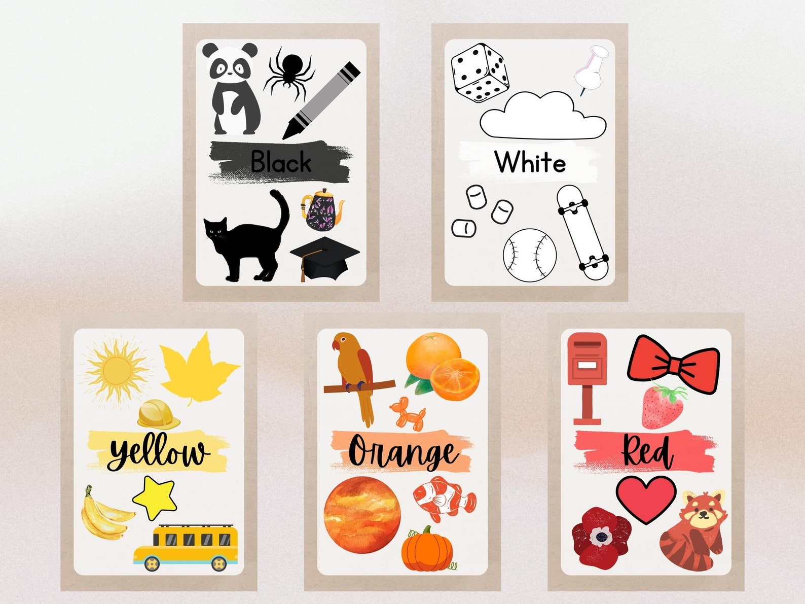 Color Chart Poster Classroom Colour Posters Color Display - Etsy Australia