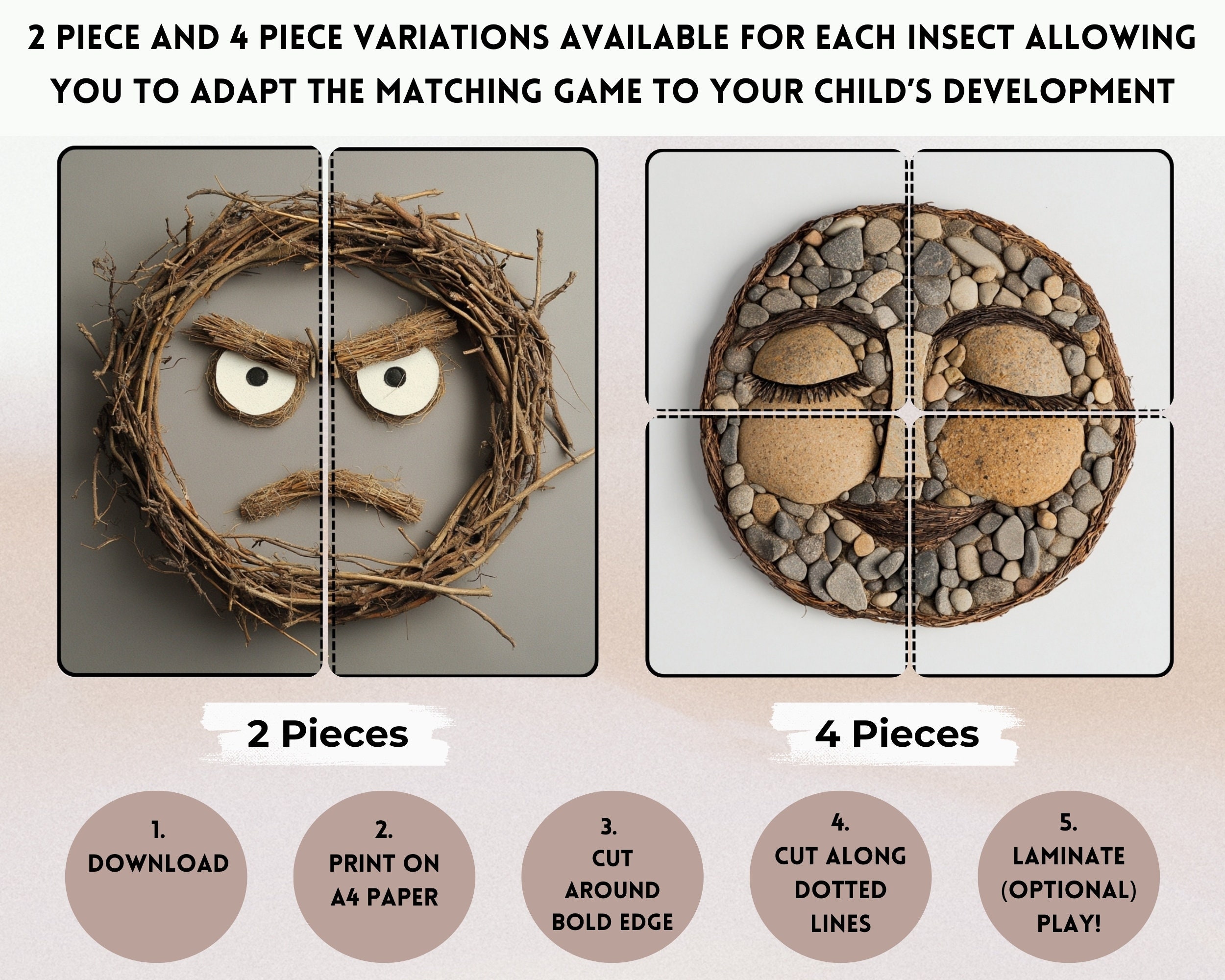 Emotions Matching Game, Feeling Matching Activity, Emotion Matching ...