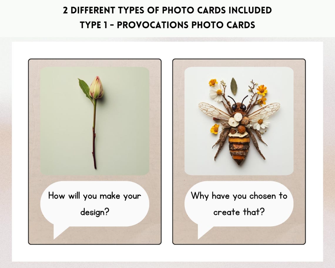 Loose Parts Spring Provocations and Vocabulary Photo Cards, Reggio ...