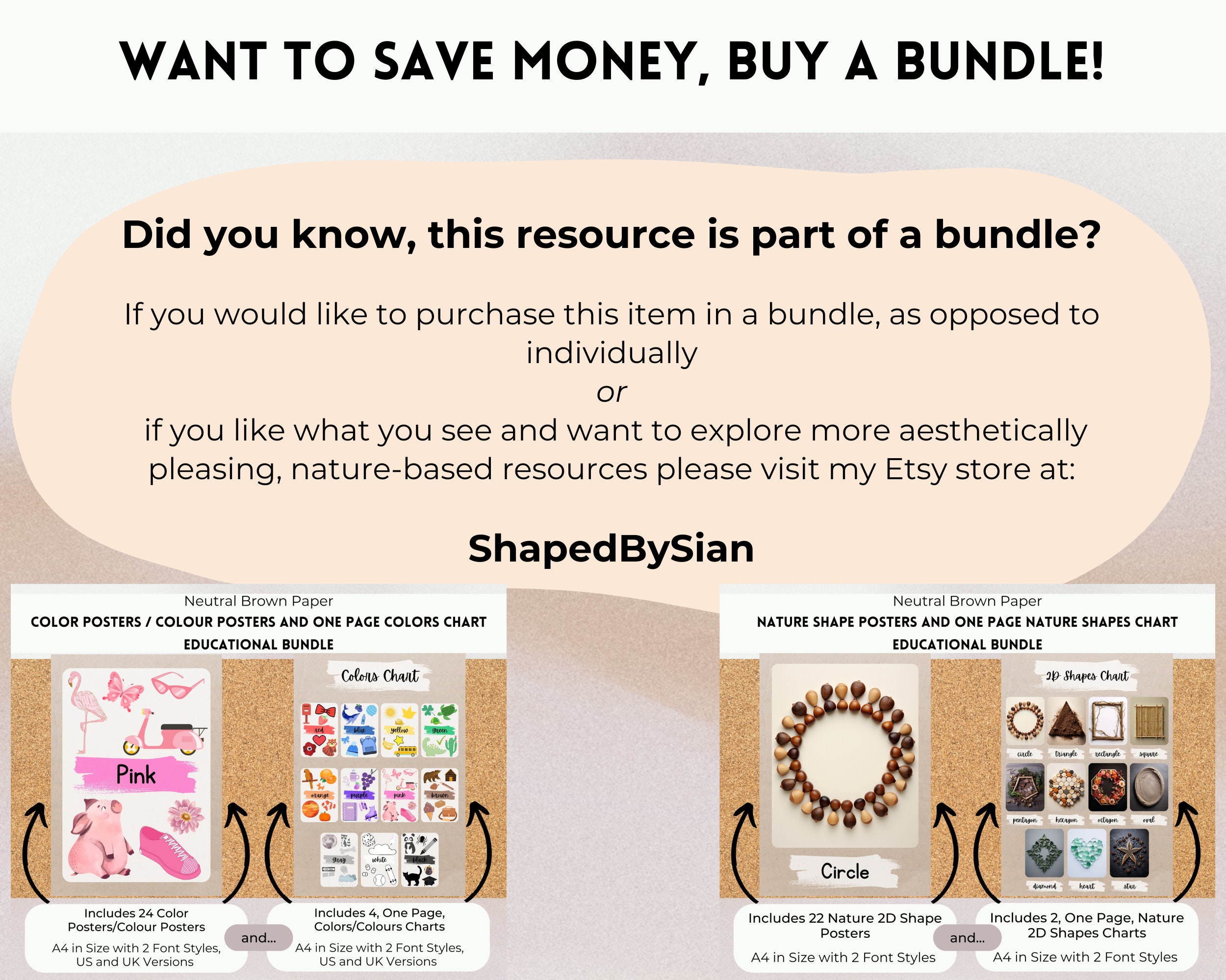 Nature Shape Posters, Nature Shape Photo Cards, 2D Shape Mathematics ...