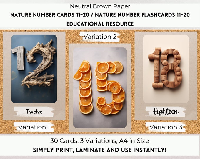 Nature Number Cards Blackberries 1-20 Printable EYFS Resource ...