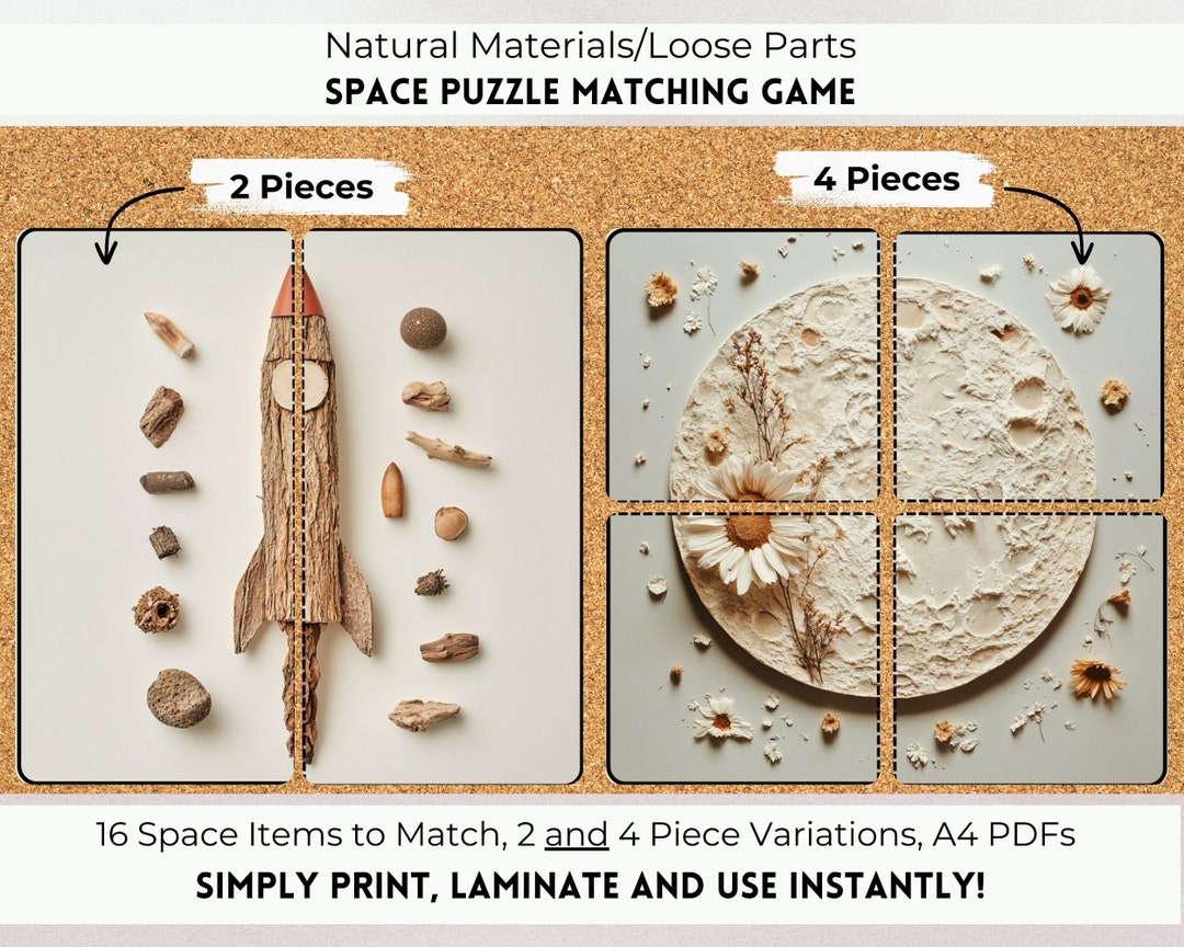 Space Matching Game, Planets Matching Activity, Symmetry Puzzle ...