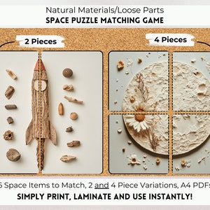 Space Matching Game, Planets Matching Activity, Symmetry Puzzle ...