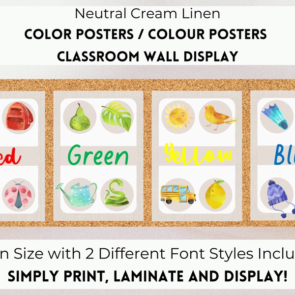 Neutral Color Poster - Etsy