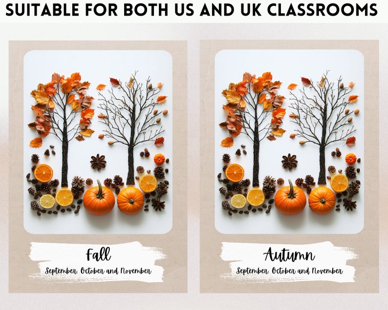 Nature Seasons Posters, Seasons Display Posters, Seasons Photo Cards ...