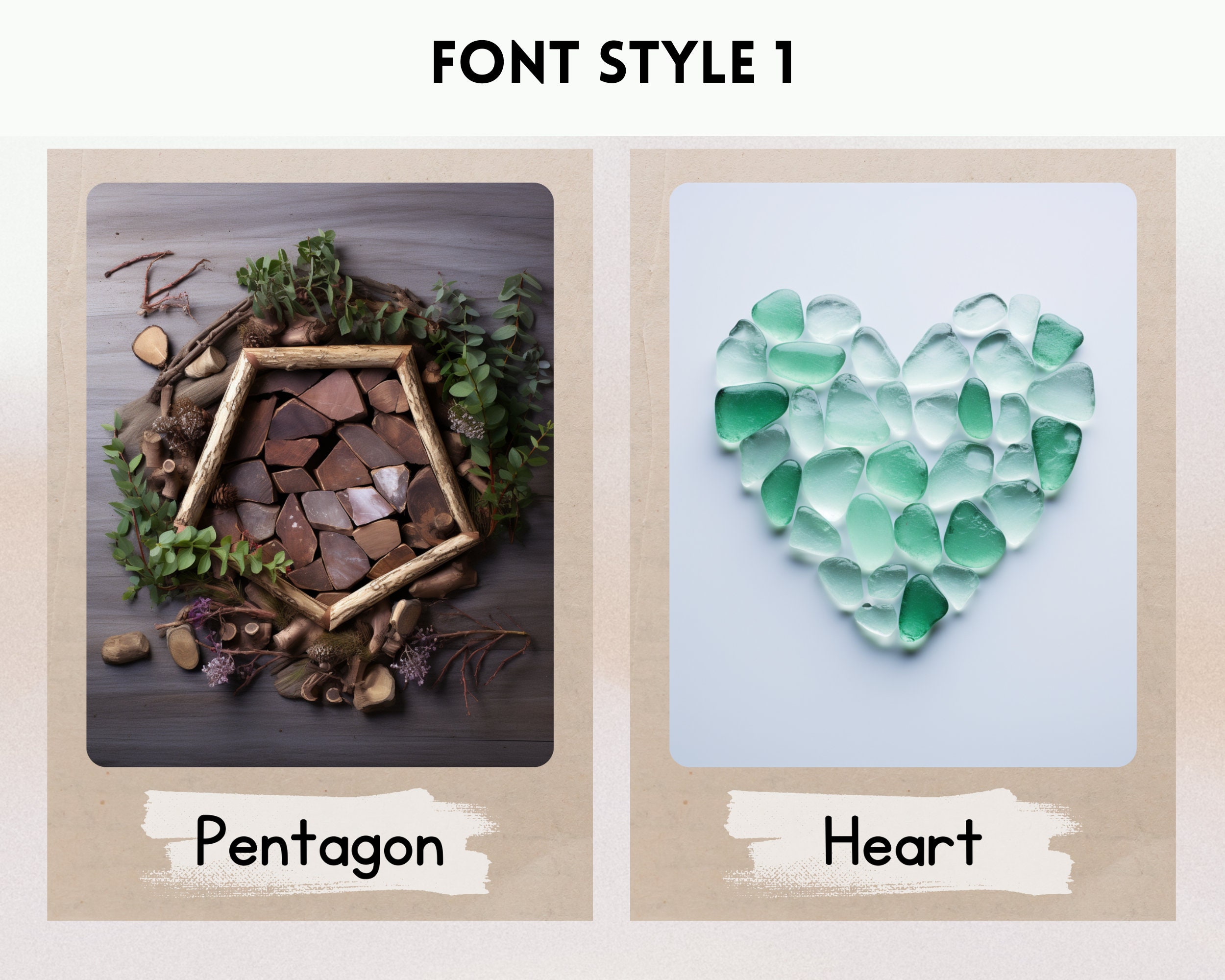 Nature Shape Posters, Nature Shape Photo Cards, 2D Shape Mathematics ...