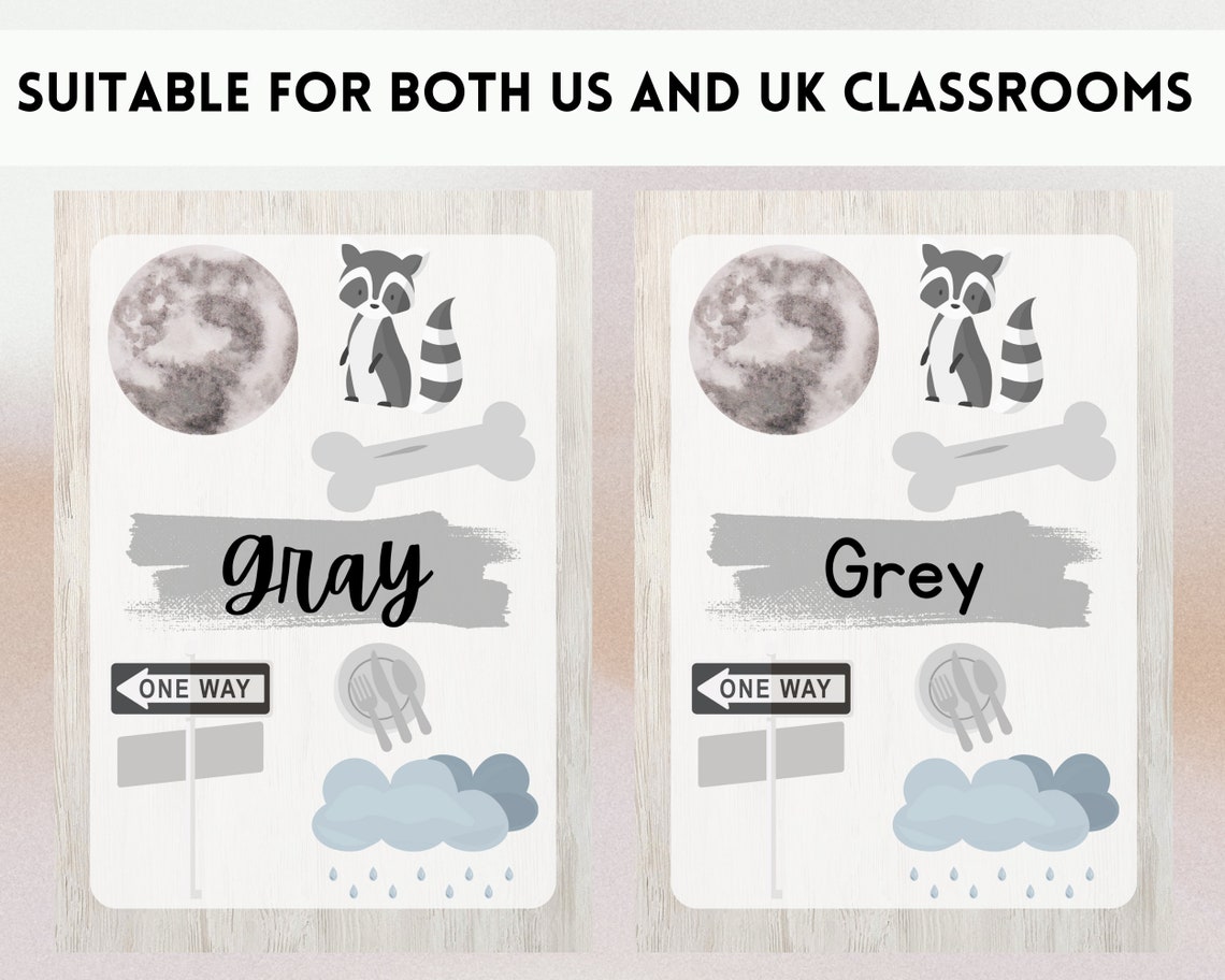 Color Chart Poster, Classroom Colour Posters, Color Display Posters ...