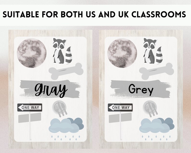 Color Chart Poster, Classroom Colour Posters, Color Display Posters ...