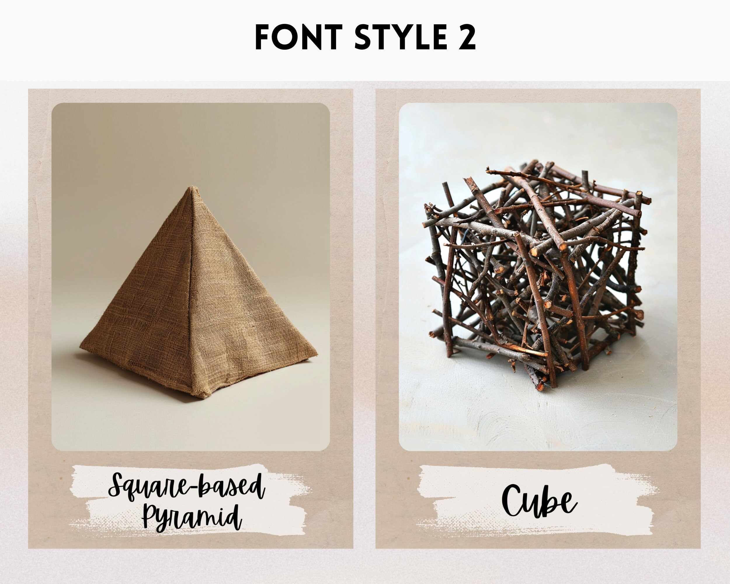 Nature Shape Posters, Nature Shape Photo Cards, 3D Shape Mathematics ...