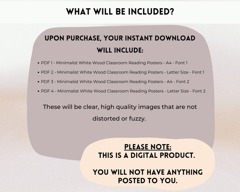 Pastel Classroom Reading Posters, Printable Elementary Reading Posters ...