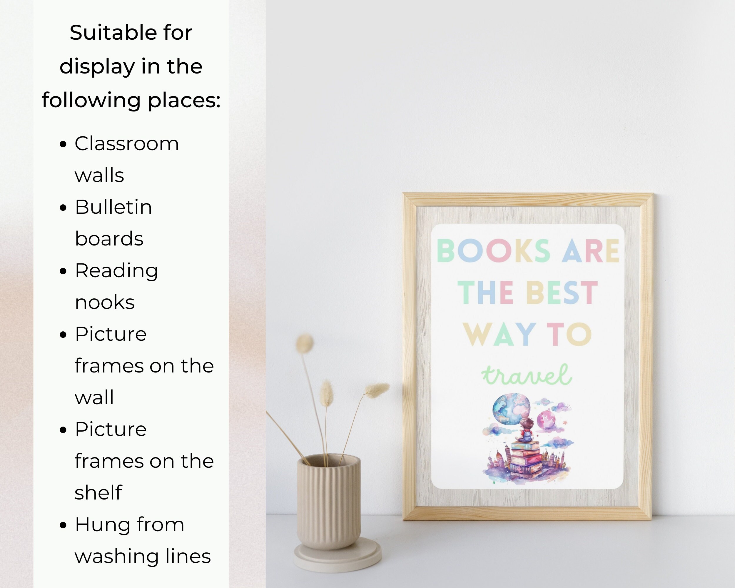 Pastel Classroom Reading Posters, Printable Elementary Reading Posters ...