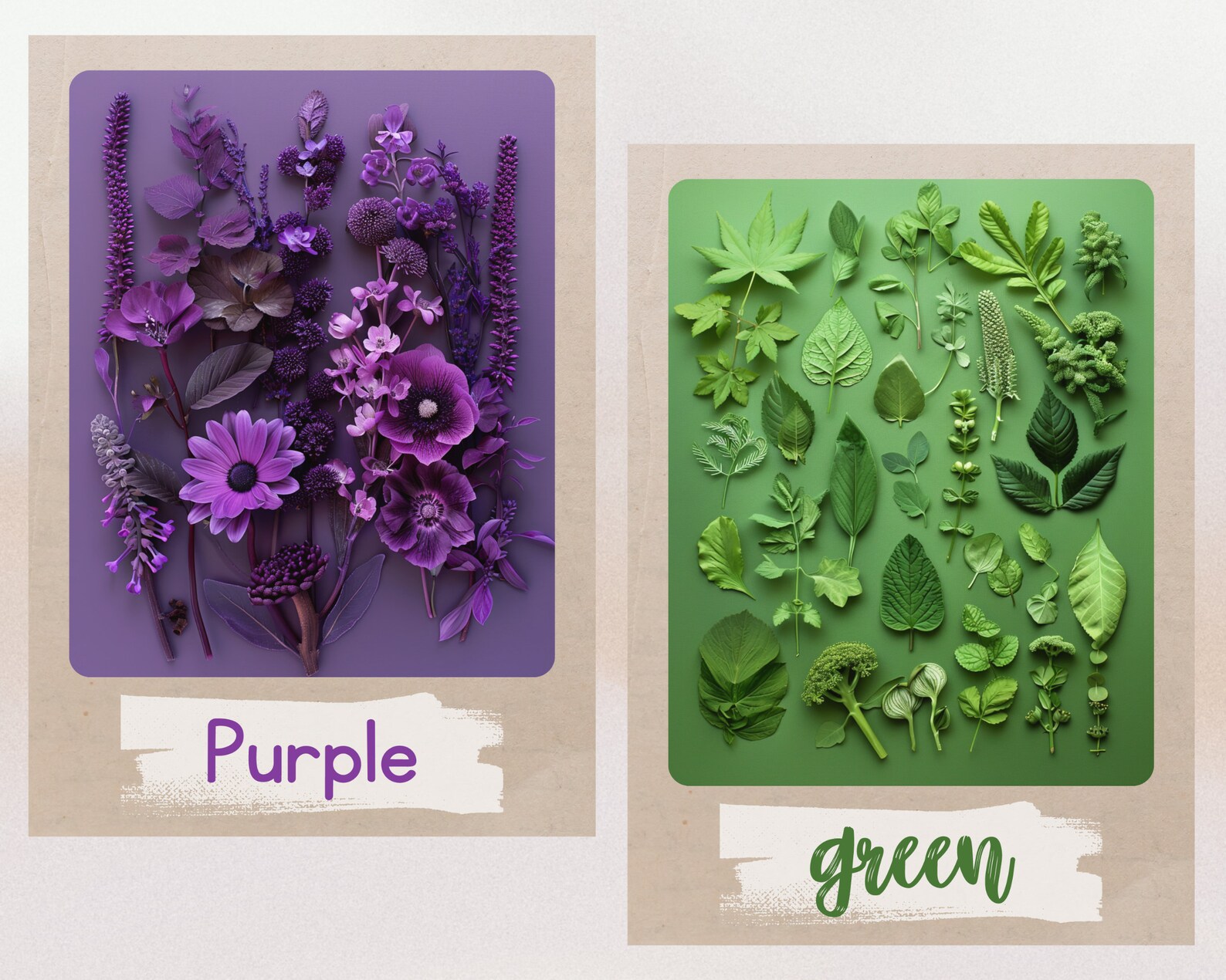 Nature Color Chart Poster, Classroom Colour Posters, Nature Color Photo ...