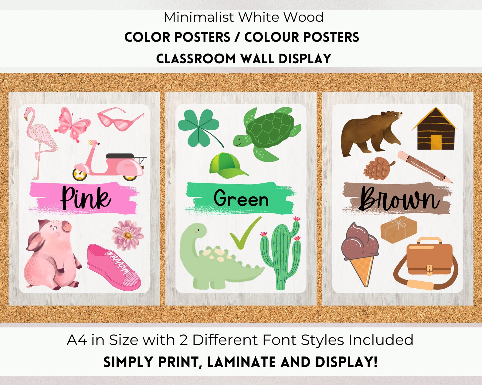 Color Chart Poster, Classroom Colour Posters, Color Display Posters ...
