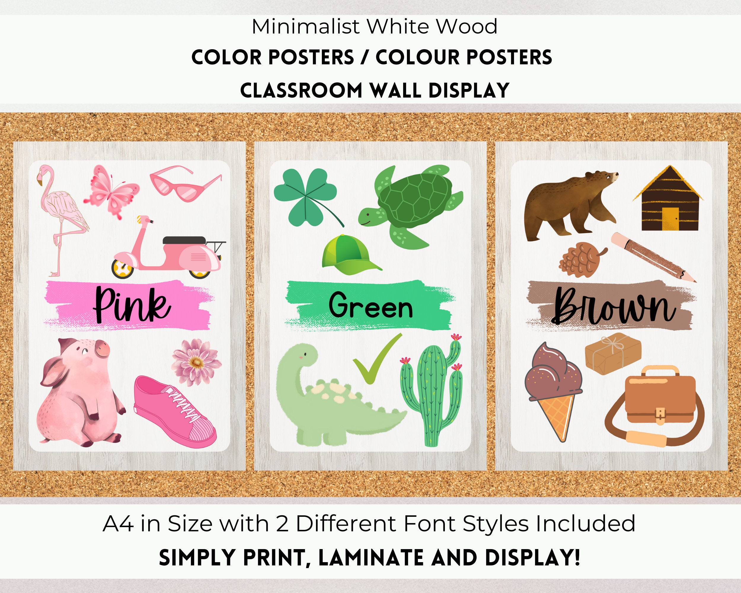 Color Chart Poster, Classroom Colour Posters, Color Display Posters ...