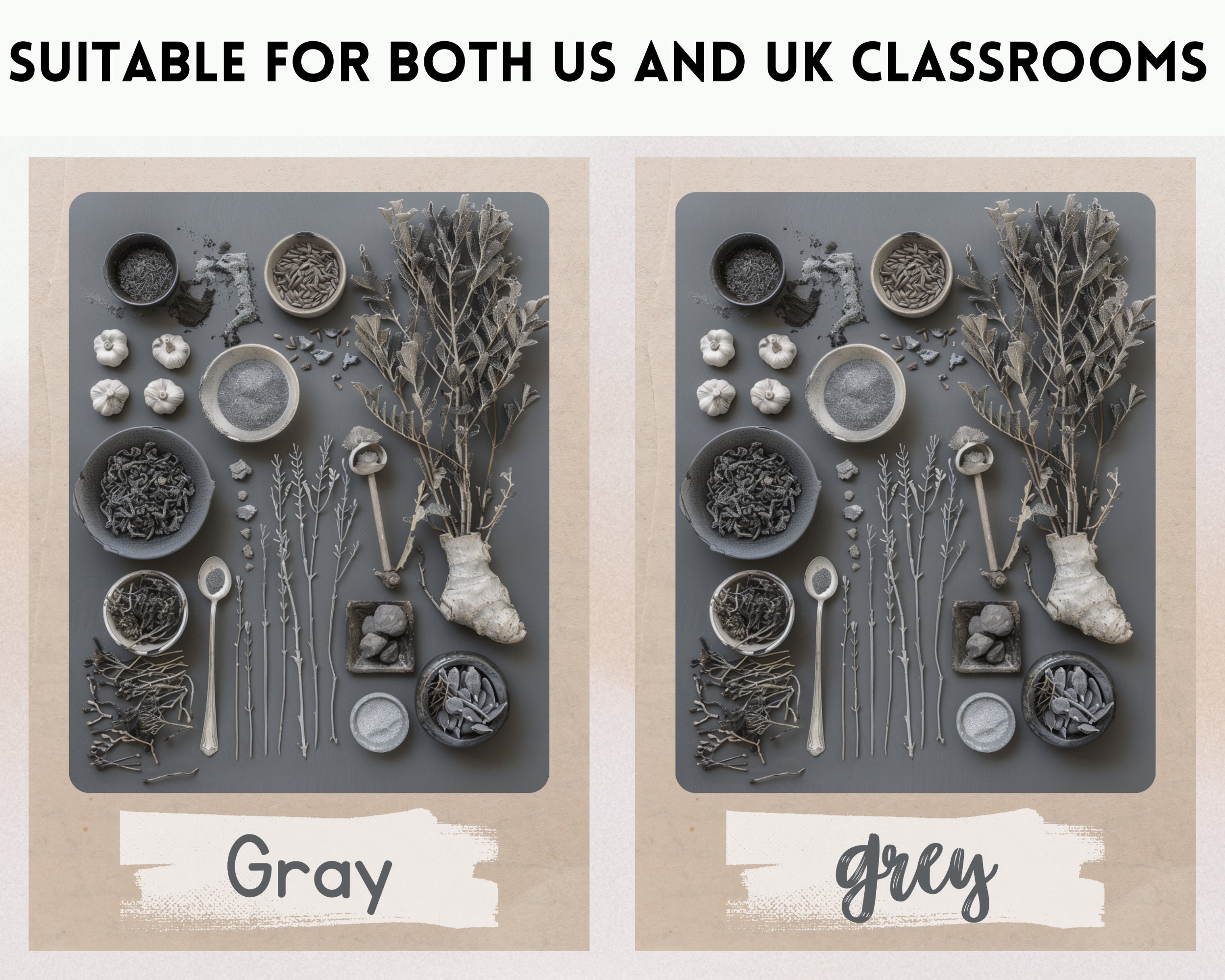 Nature Color Chart Poster, Classroom Colour Posters, Nature Color Photo ...