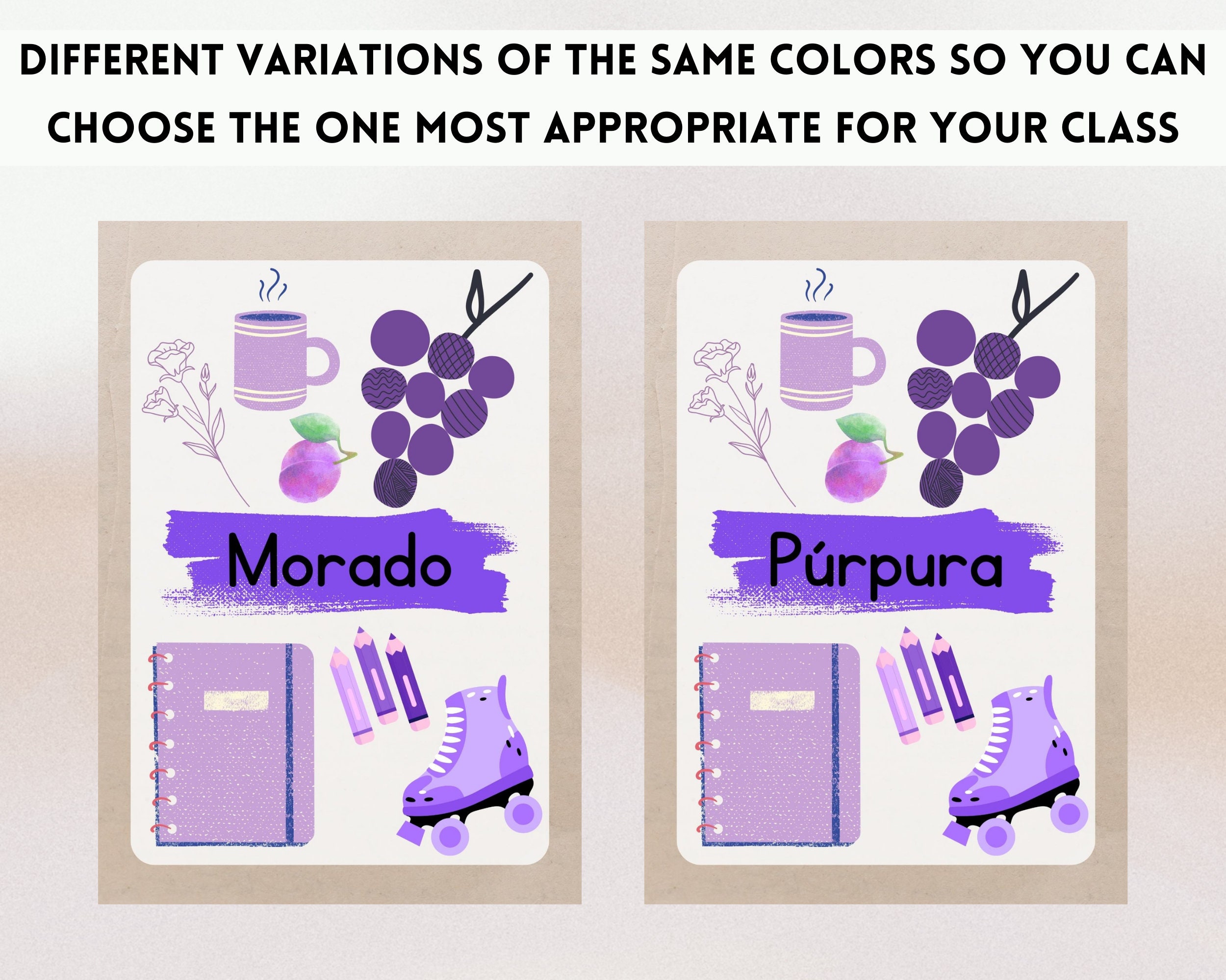 Spanish Color Chart Poster, Spanish Classroom Color Posters, Spanish ...