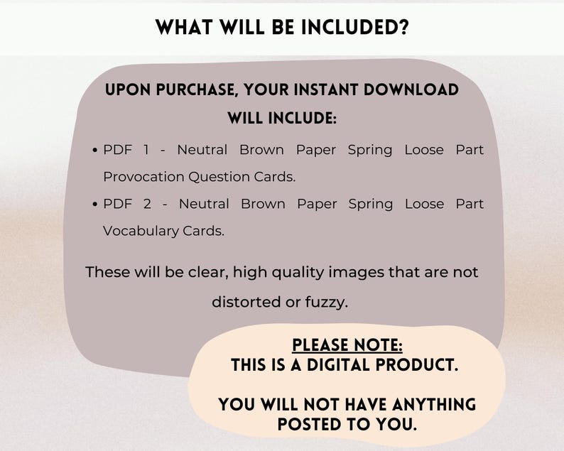 Loose Parts Spring Provocations and Vocabulary Photo Cards, Reggio ...