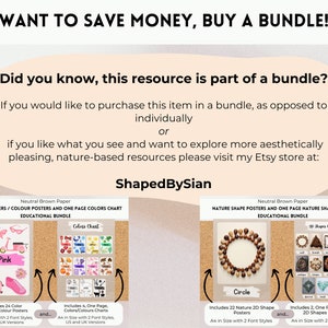 One Page Nature Shapes Chart, 2D Shapes Poster, Nature Shapes Photo ...