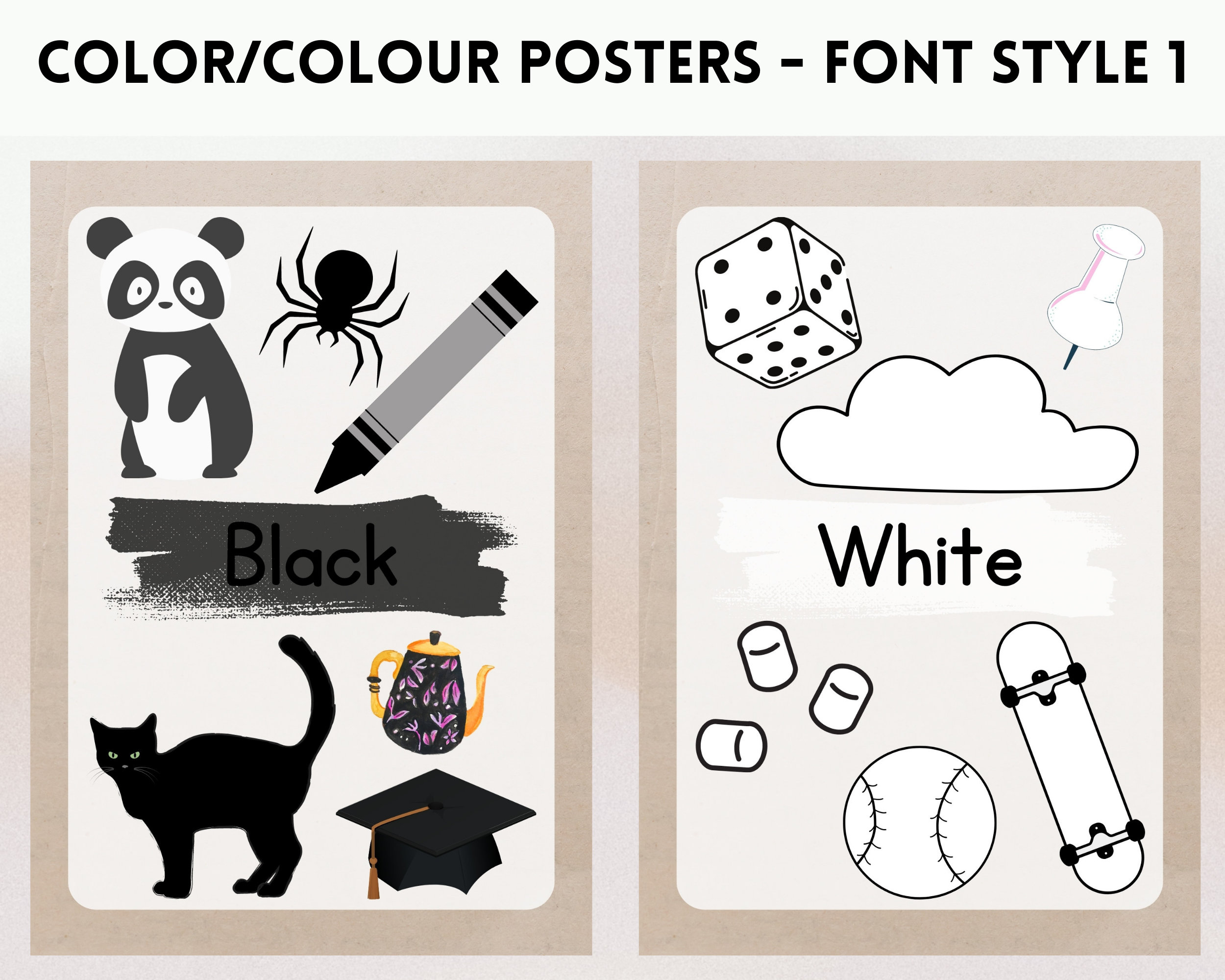 Color Chart Poster, Classroom Colour Posters, Color Display Posters ...