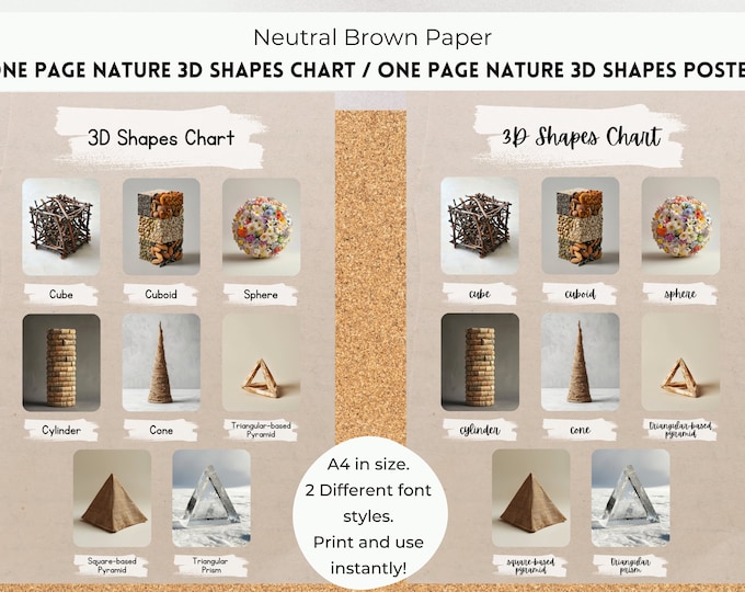 Nature Shapes Loose Parts | Nature Shapes Preschool | Nature Shapes ...