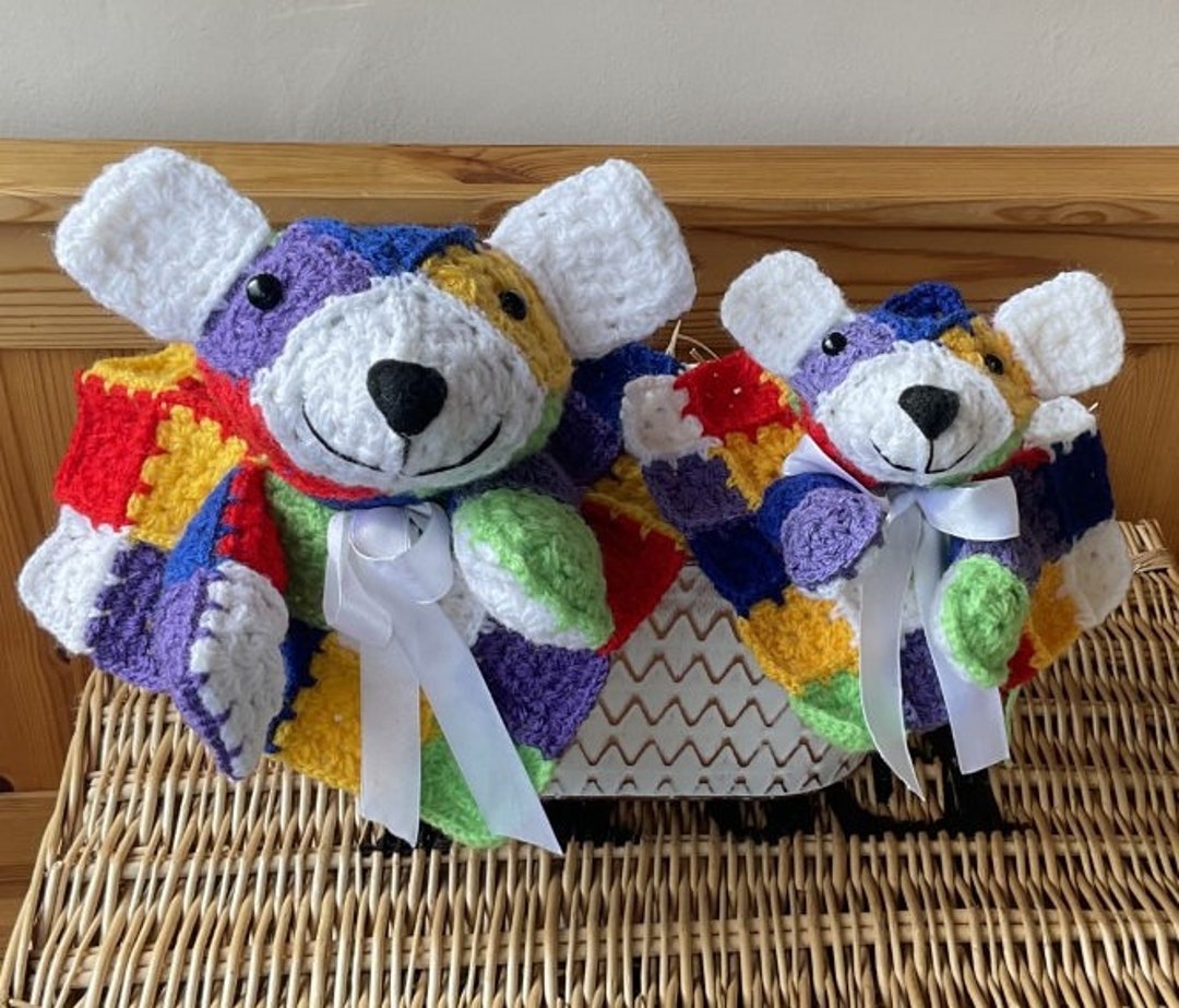 Granny Square Bear Lovey - Etsy