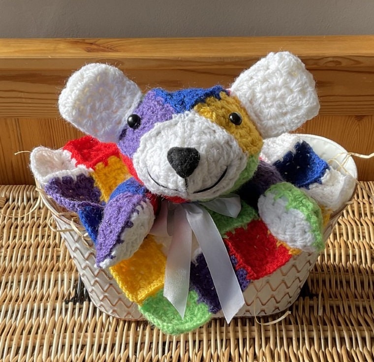 Granny Square Bear Lovey - Etsy