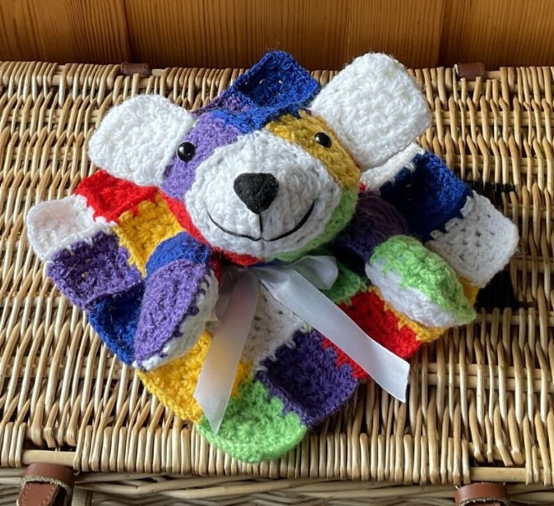 Granny Square Bear Lovey - Etsy