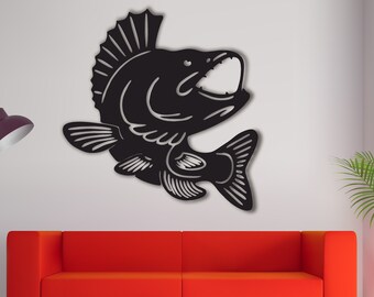 Large Fish Metal Art - Etsy