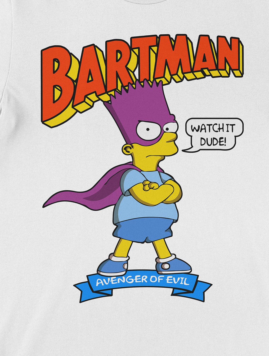 For the Fans of Bartman Avenger of Evil T Shirt 001 | Etsy
