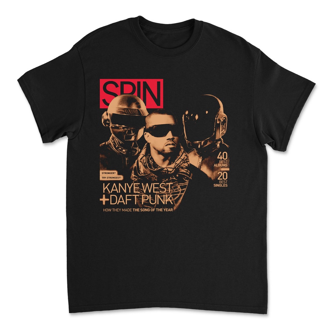 Spin Magazine Kanye Daft Punk Magazine Cover Vintage Replica Unisex T ...