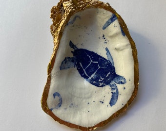 Oyster Shell Turtle - Etsy