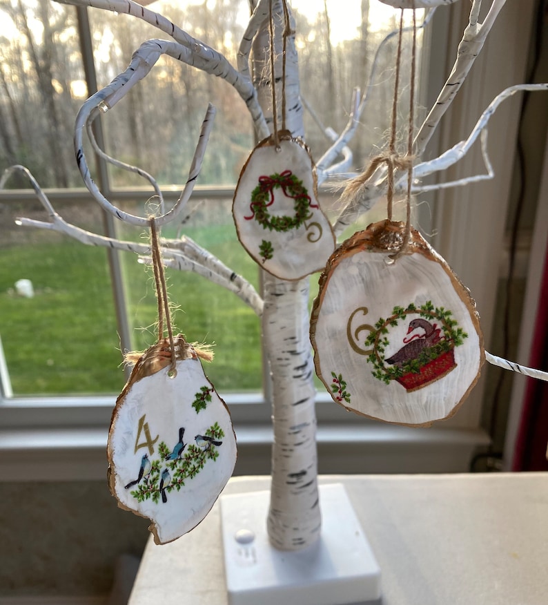 12 Days of Christmas Oyster Shell Set. - Etsy