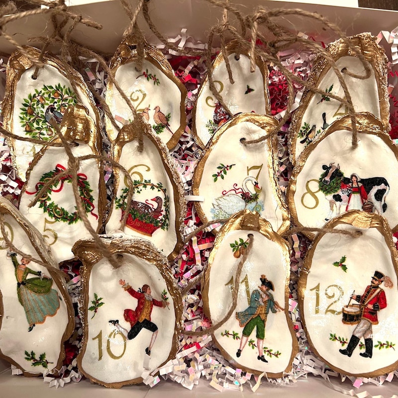 12 Days Oyster Shells - Etsy