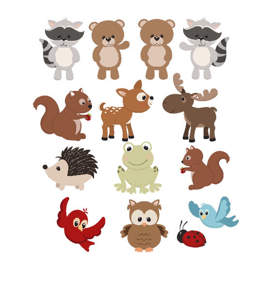 Woodland Animals Bundle, Woodland Creatures, Woodland Wallpaper ...